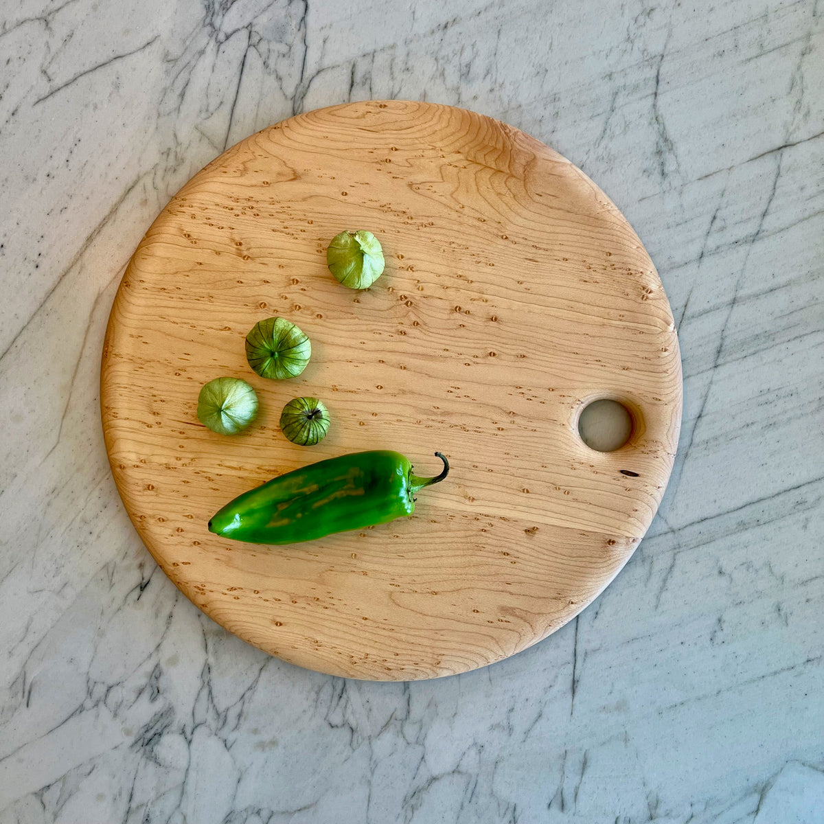 Edward Wohl 16" Round Maple Cutting Board– Forager